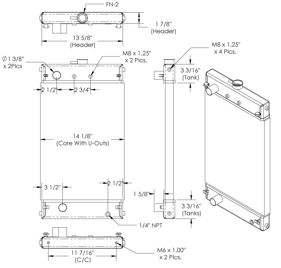 Pacific Radiator | TK 23278 | Tank