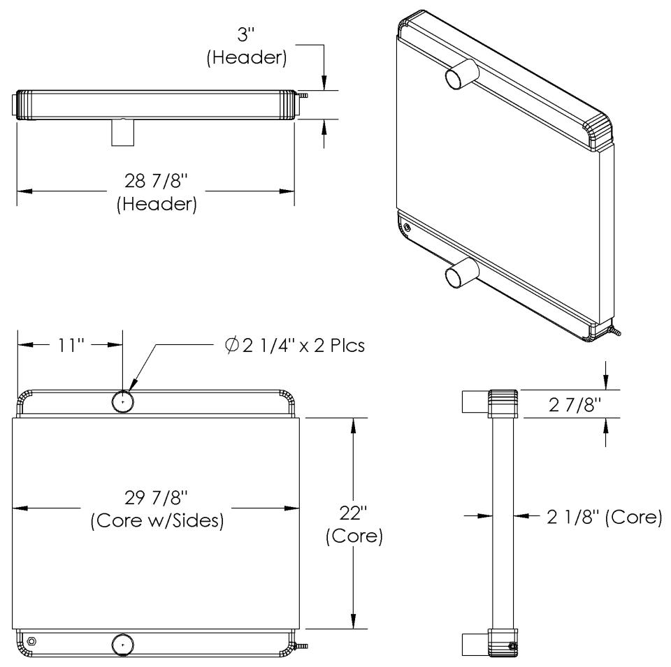 Pacific Radiator | TK 25783 | Tank