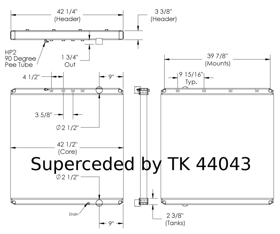 Pacific Radiator | TK 33223 | Tank